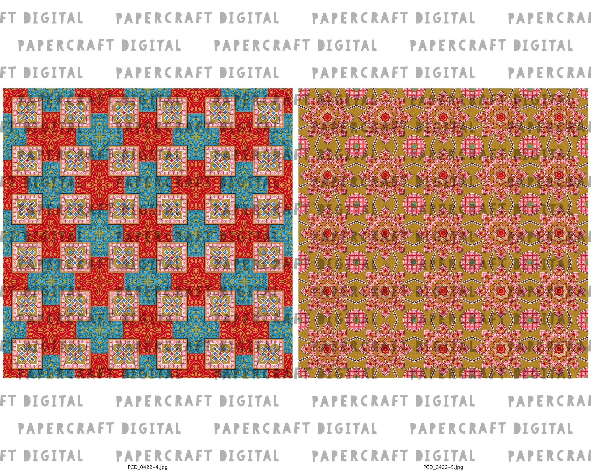 Decorative Ornamental Patterns Printable Craft Papers - Etsy