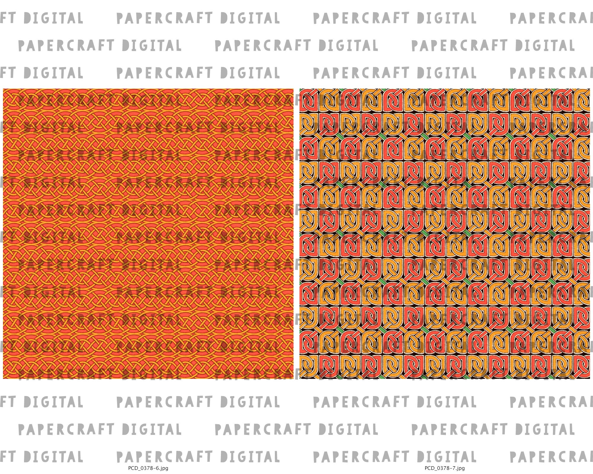 Celtic Printable Paper Patterns Old Irish Seamless | Etsy