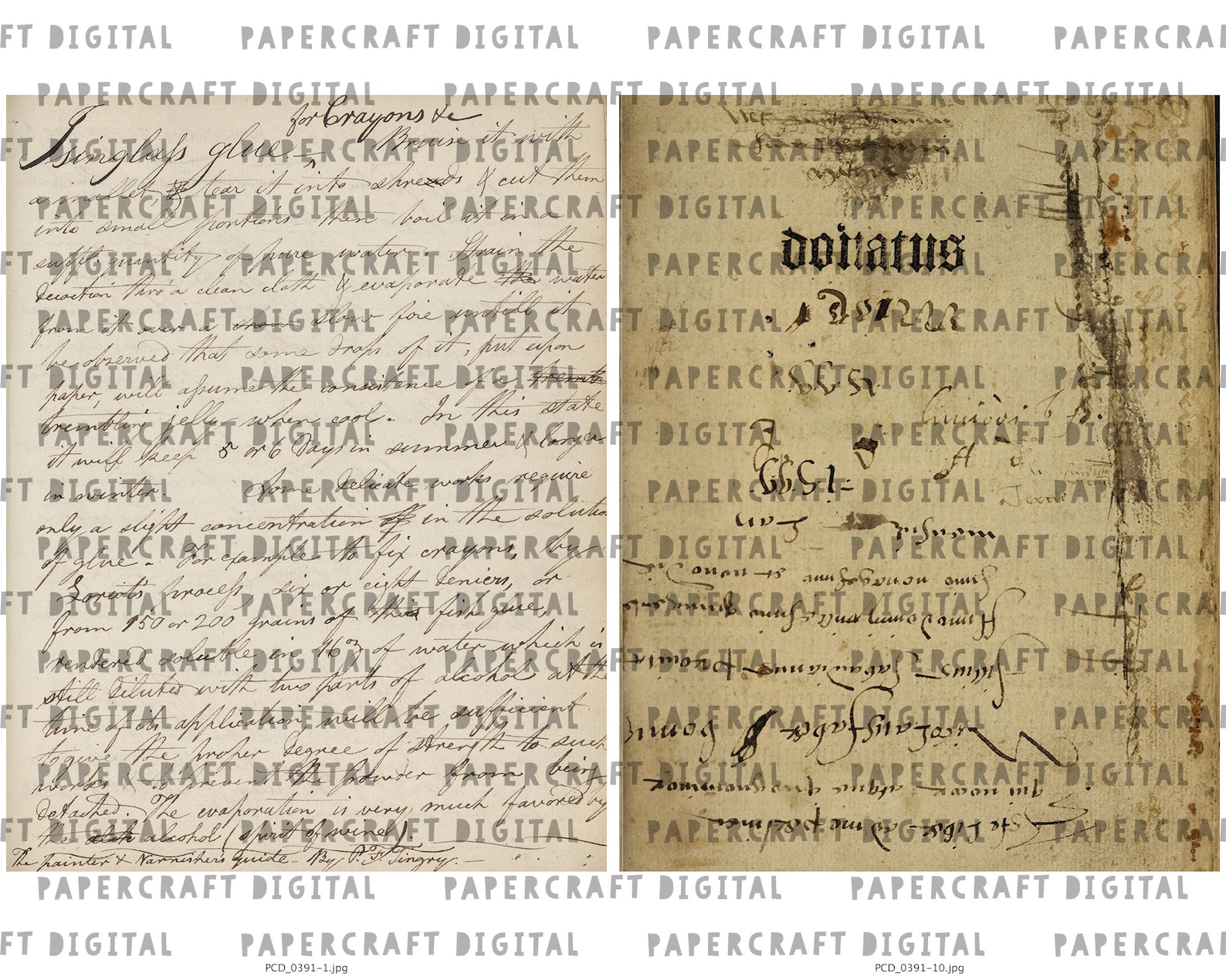 Old Script Writing Texture Vintage Scrapbook Paper Background - Etsy