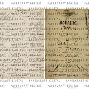 Old Script Writing Texture | Vintage Scrapbook Paper Background - Etsy