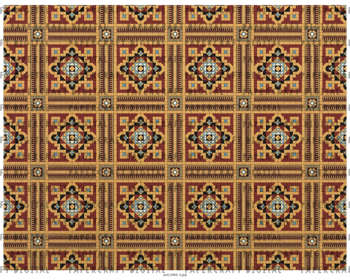 Journaling Printable Paper Old Roman Tiles Pattern Mosaic | Etsy