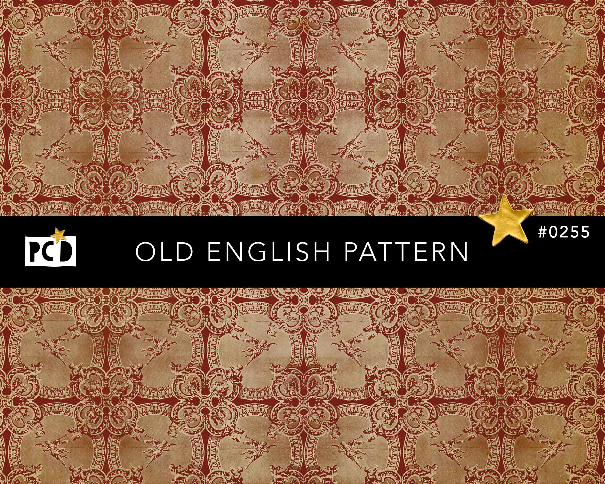 Old English Patterned Paper Texture | Grungy 300 DPI Junk Journal Sheet ...