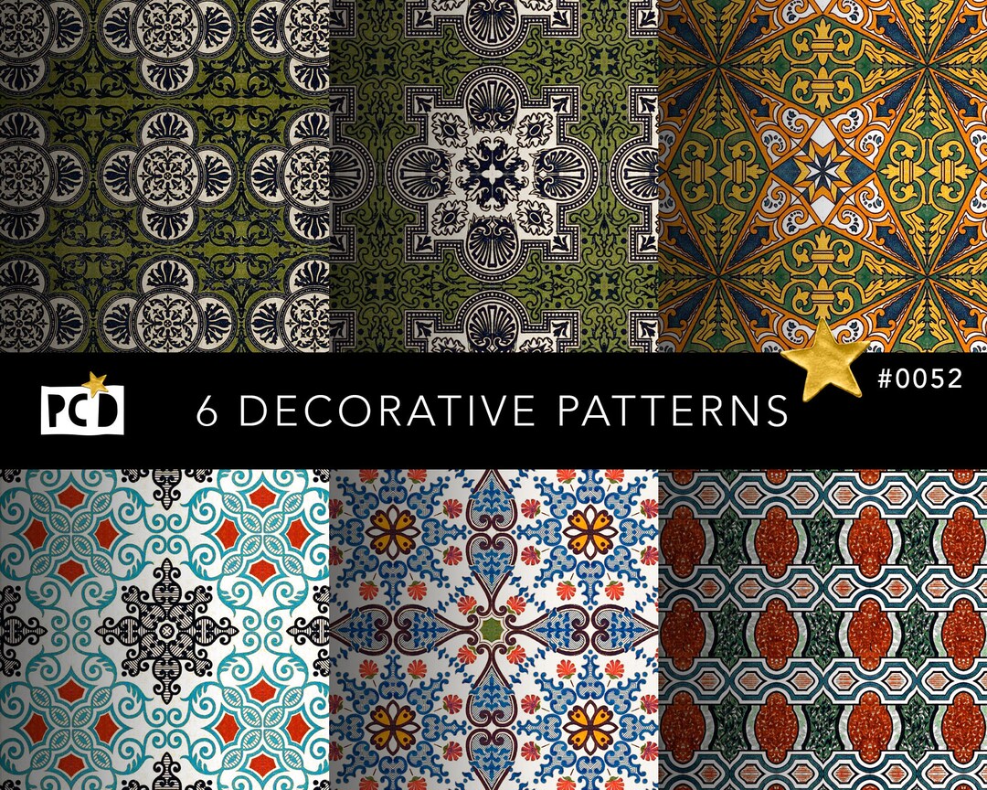 Vintage Scrapbook Printable Paper | Old Italian Pattern | Seamless ...