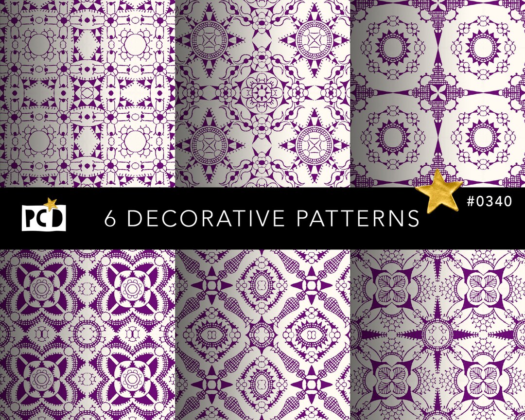 Vintage Scrapbook Printable Paper | Old Ornamental Pattern | Seamless ...