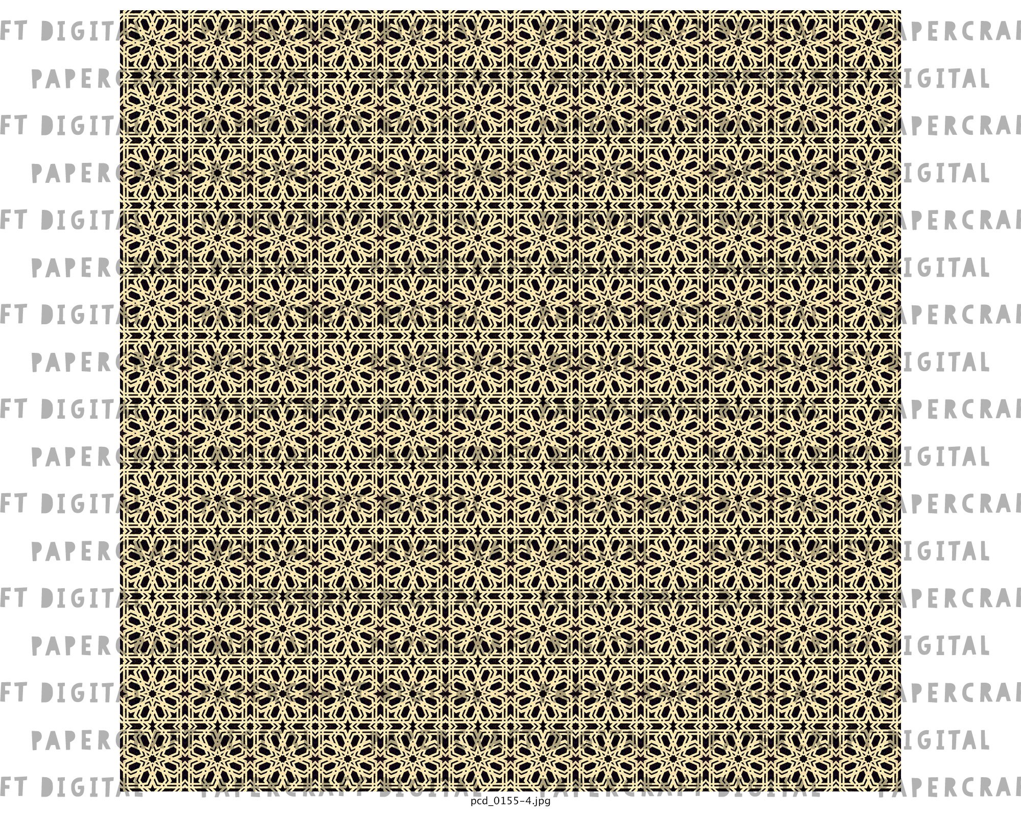 Vintage Scrapbook Printable Paper Old Islamic Arabesque | Etsy