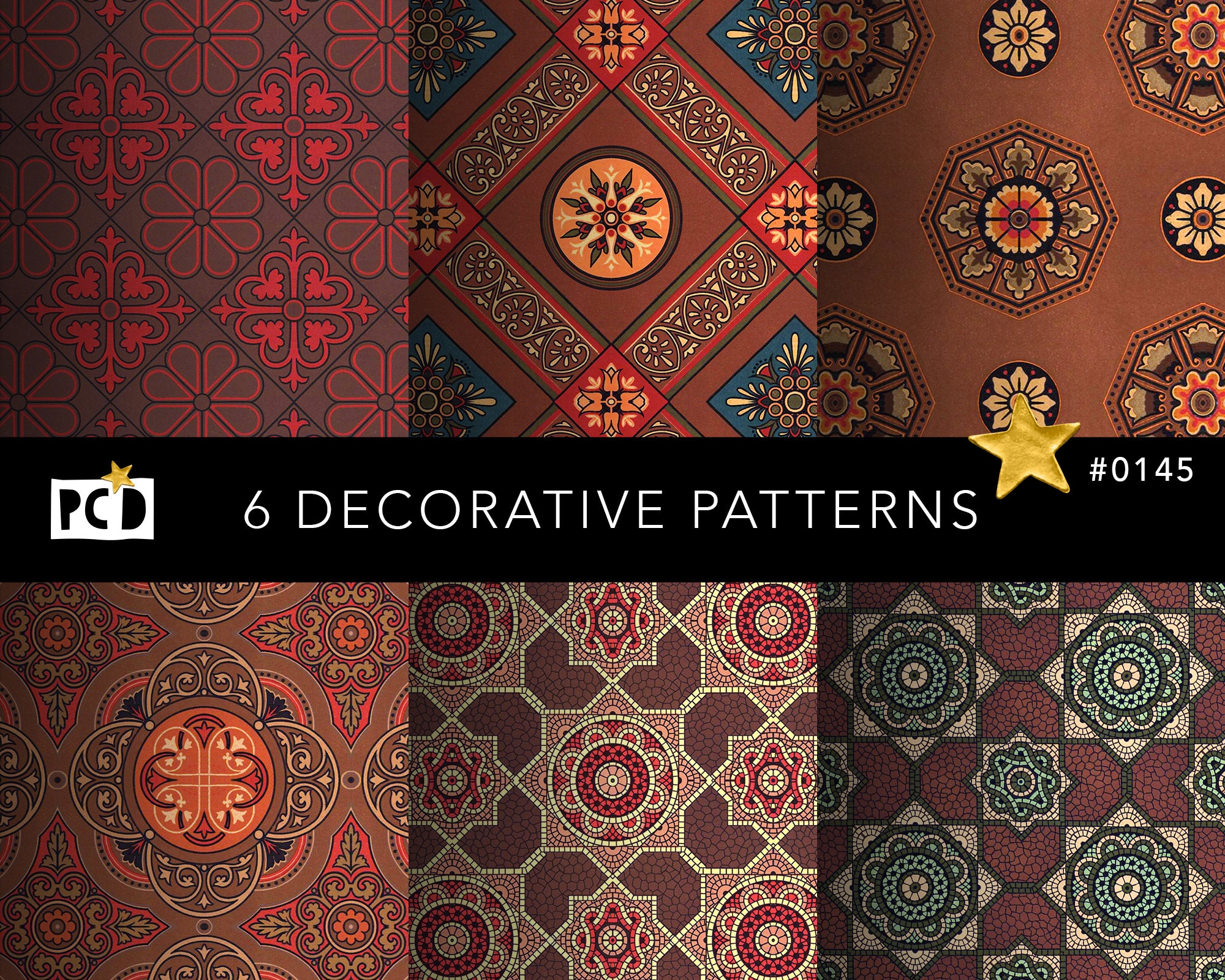 Vintage Scrapbook Printable Paper Old Book Endpaper Pattern Seamless ...