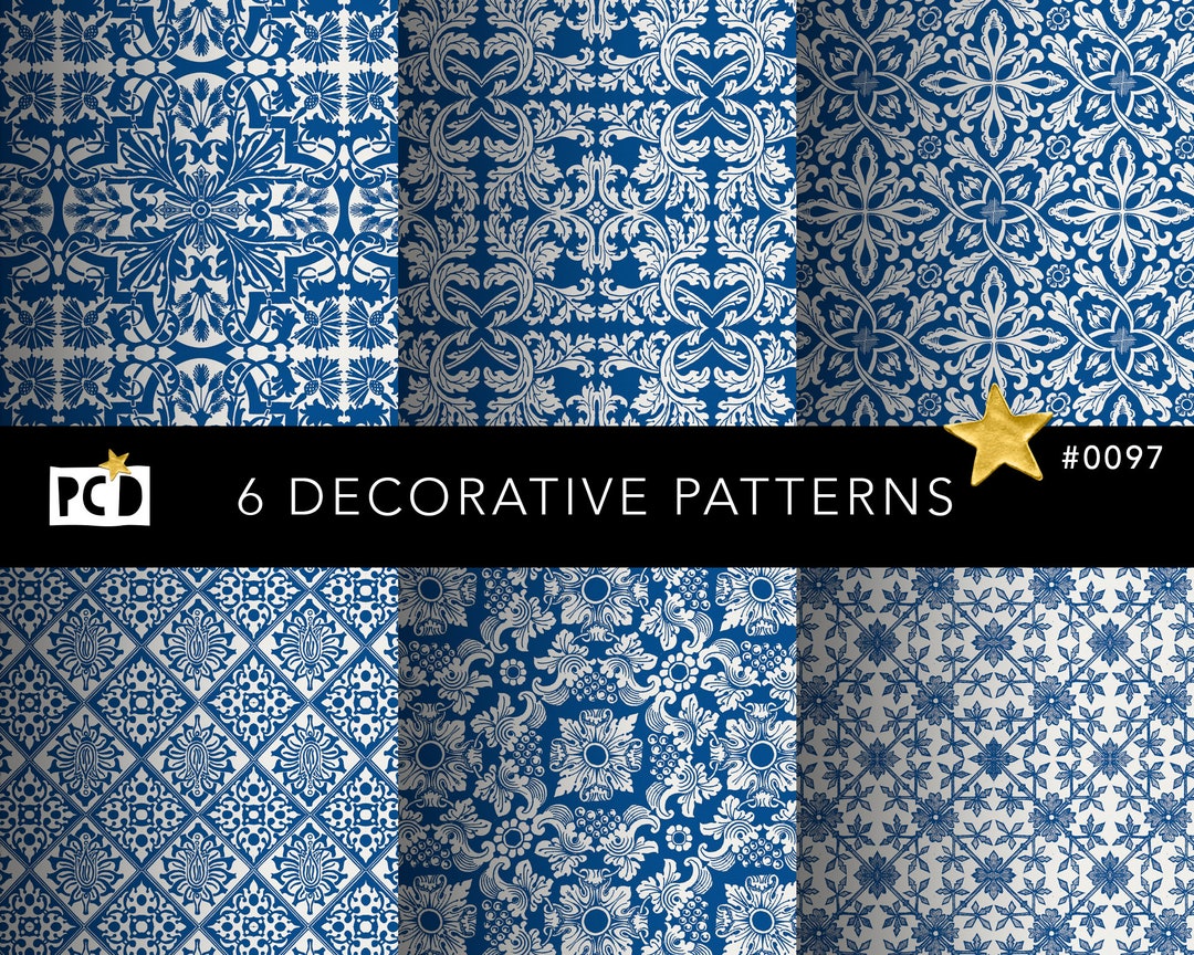 Vintage Scrapbook Printable Paper | Old Medieval Endpaper Pattern ...