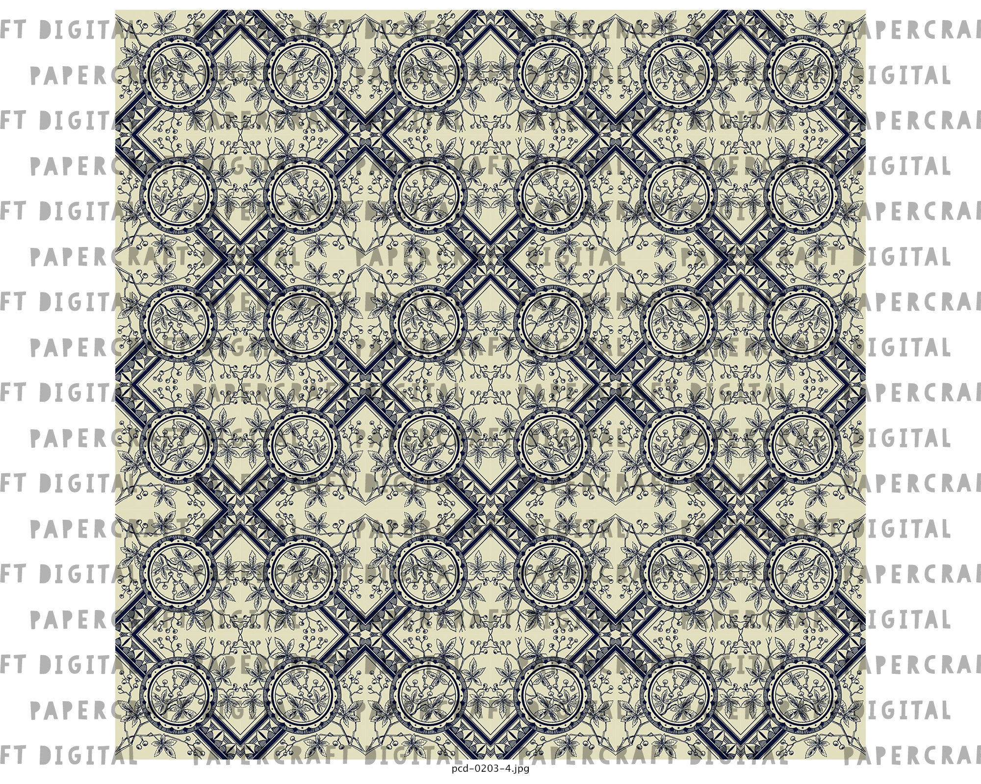 Vintage Scrapbook Printable Paper Old Middle Ages Pattern | Etsy