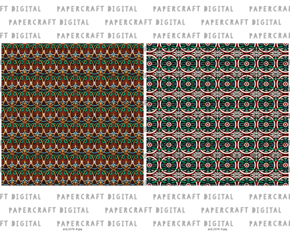 Medieval Printable Paper Patterns Old Middle Ages Seamless | Etsy