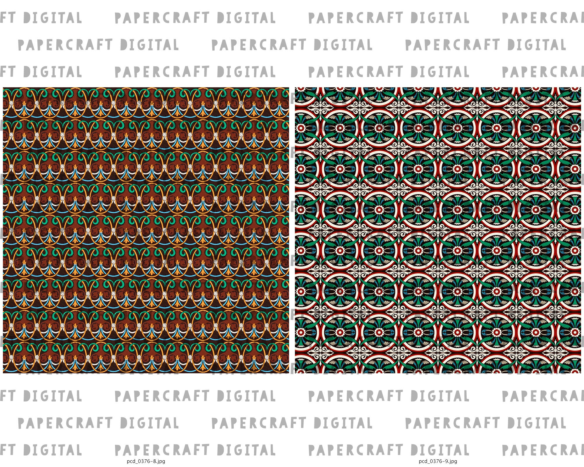 Medieval Printable Paper Patterns Old Middle Ages Seamless | Etsy