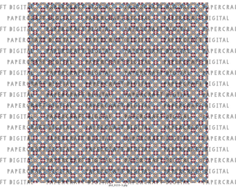 Vintage Scrapbook Printable Paper Old Medieval Endpaper Pattern ...