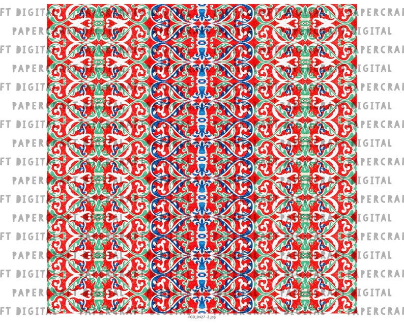 Antique Russian Patterns Ornamental Printable Papers | Etsy