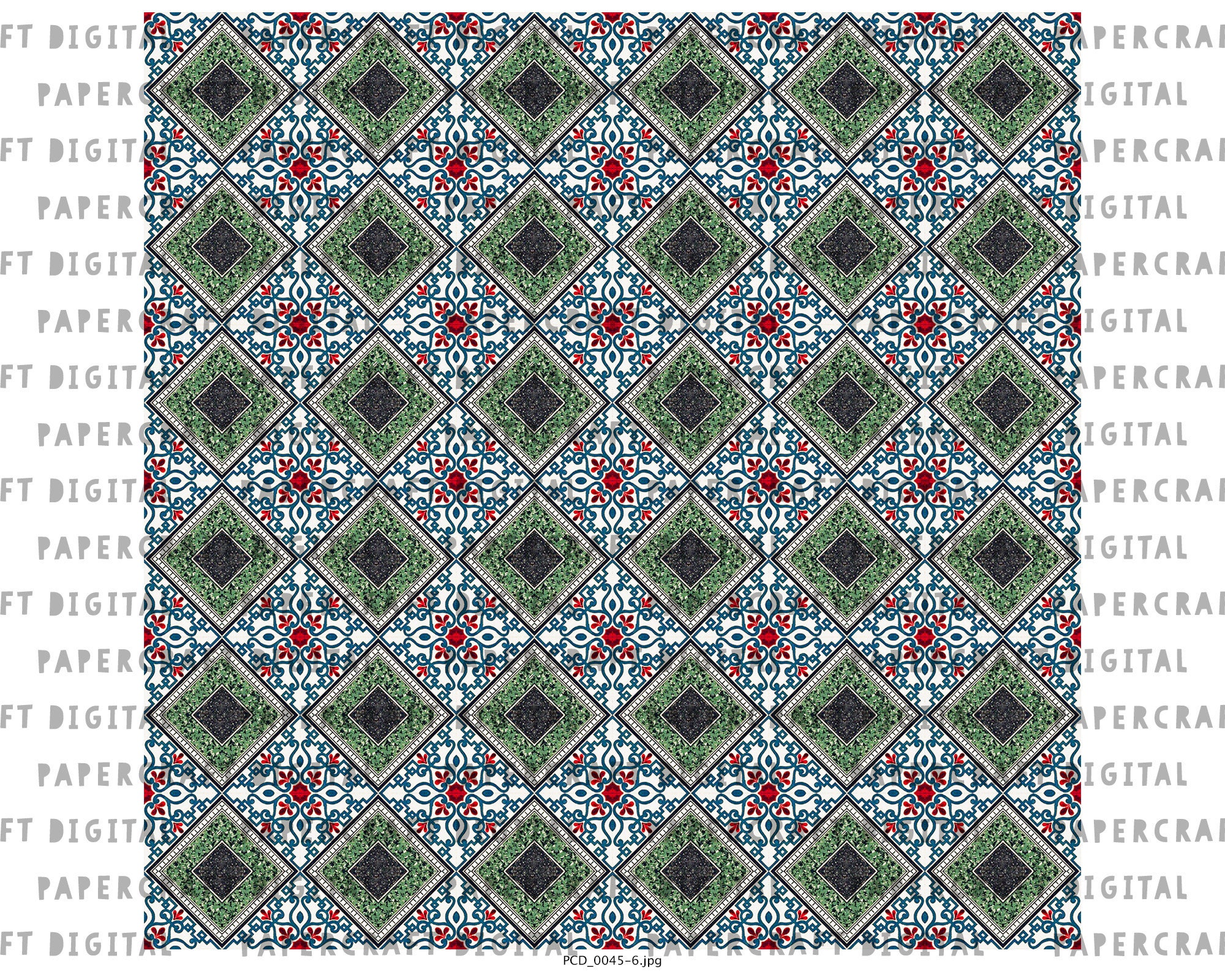 Vintage Scrapbook Printable Paper Old Ornamental Pattern - Etsy