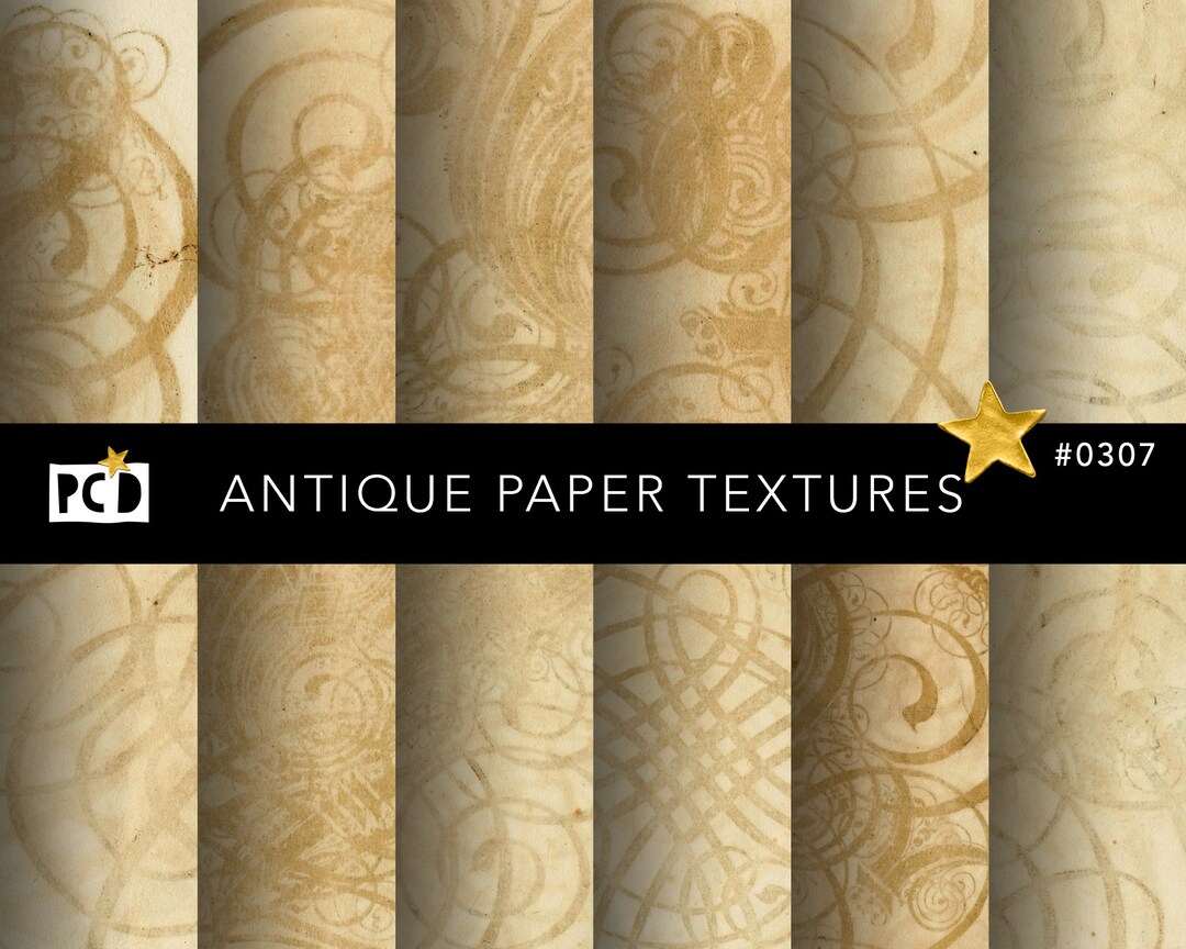 Antique Watermark Textures Paper Pack | Sepia 300 DPI Background ...