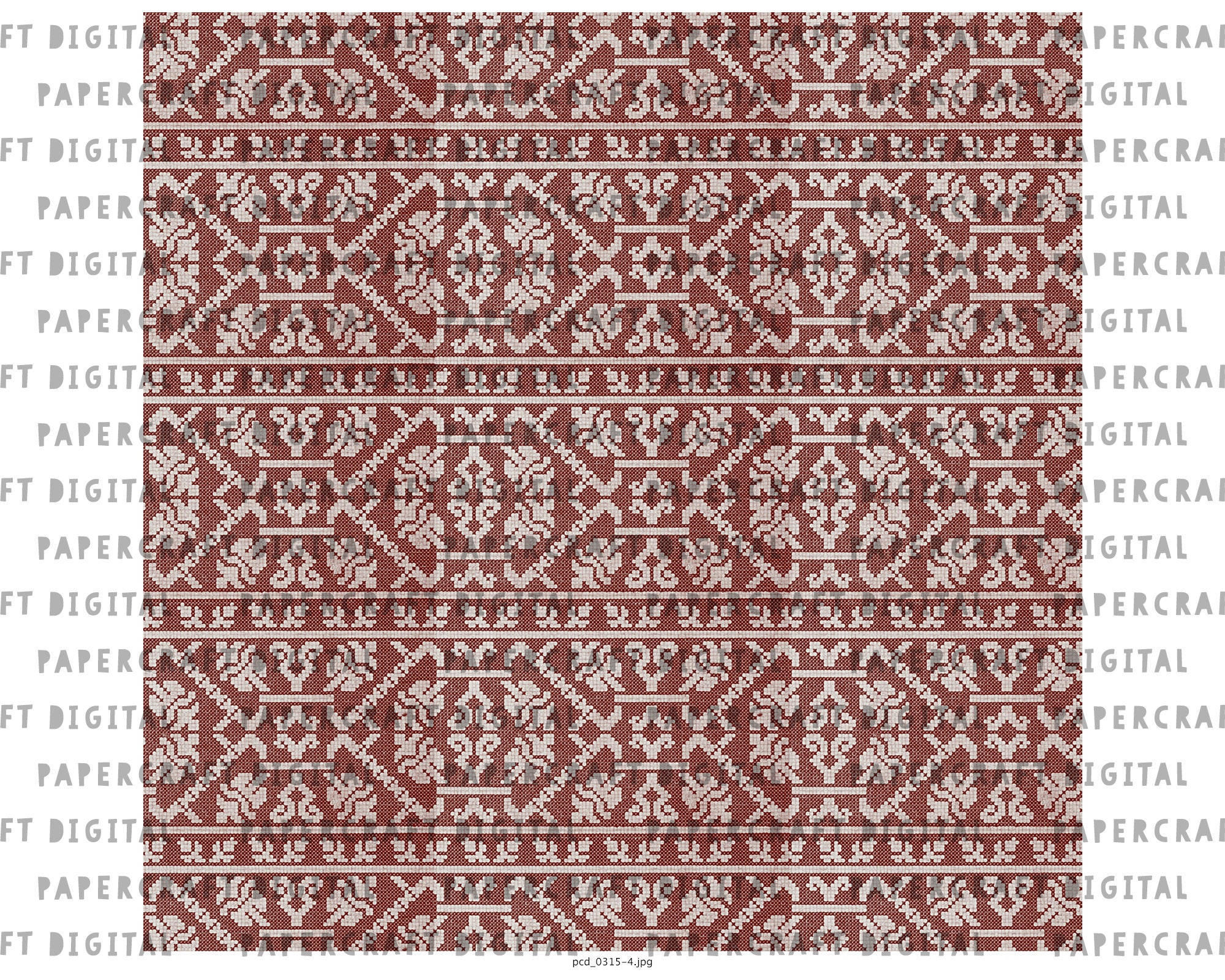 Vintage Scrapbook Printable Paper Old Embroidery Pattern | Etsy