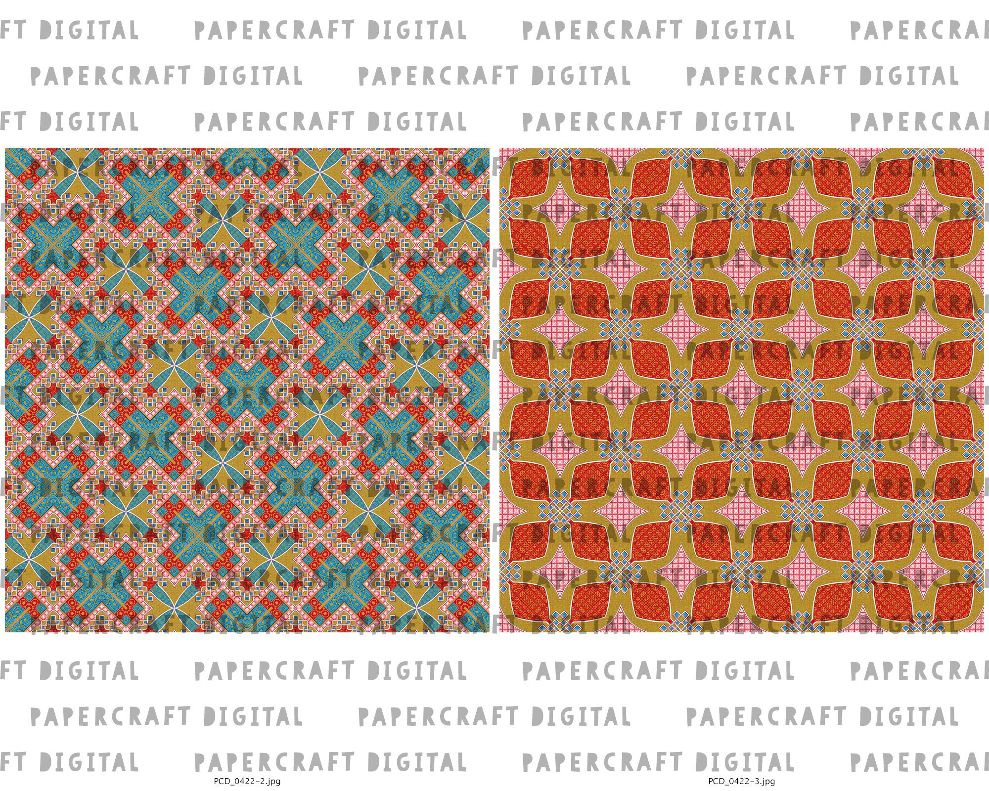 Decorative Ornamental Patterns Printable Craft Papers - Etsy
