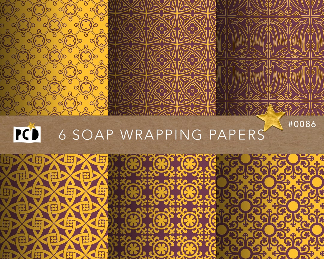 Vintage Scrapbook Printable Paper | Old Endpaper Pattern | Decorative ...