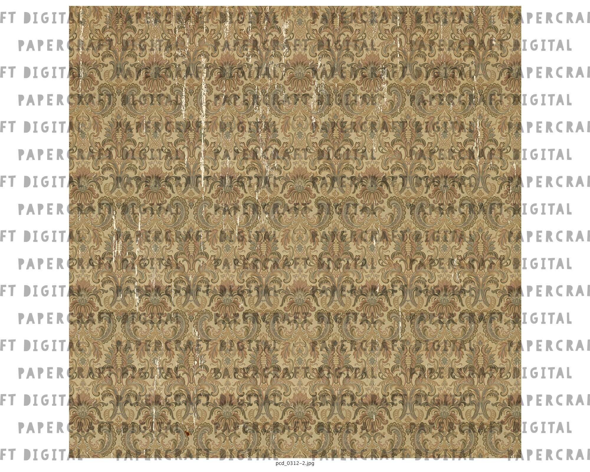 Vintage Scrapbook Printable Paper Old Wallpaper Pattern Seamless ...