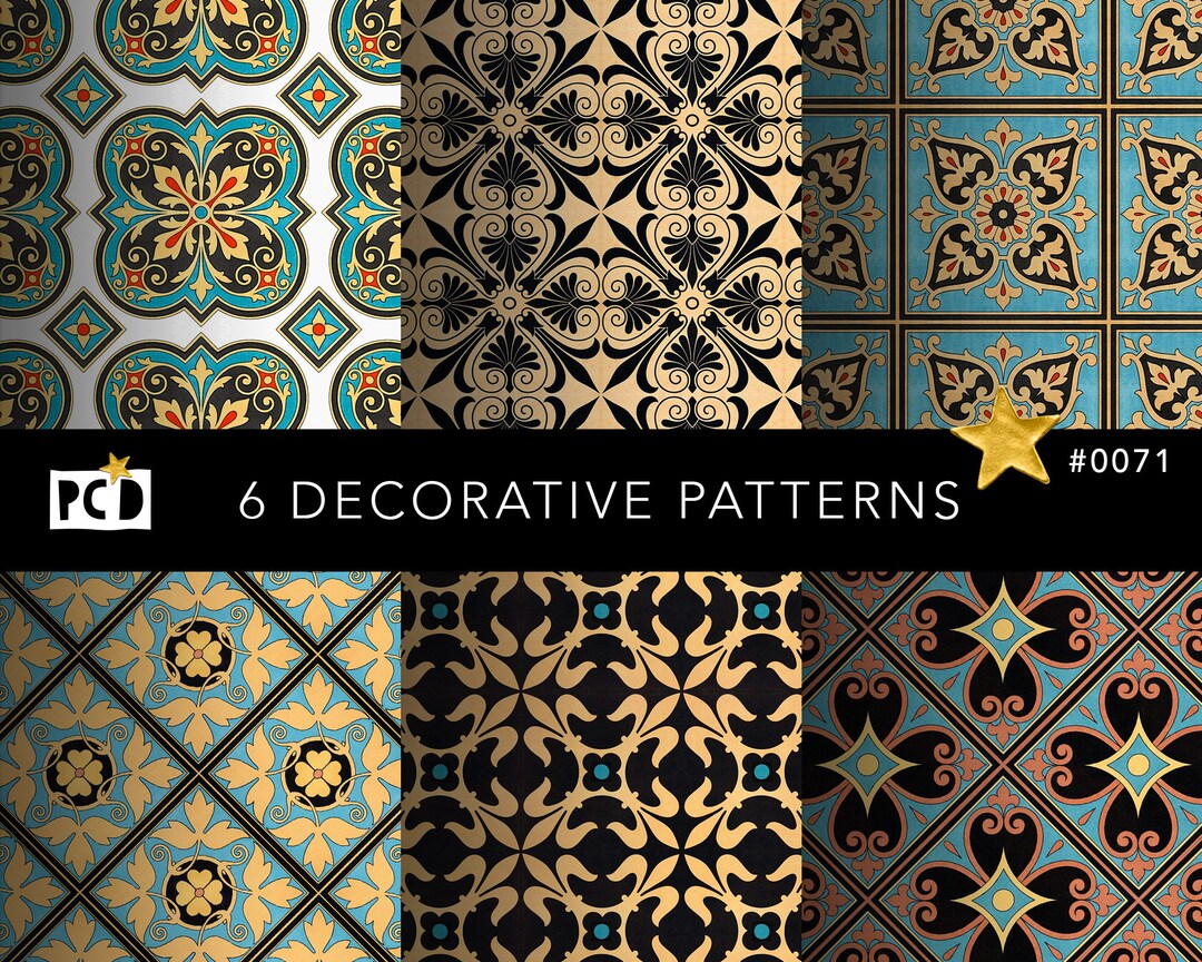 Vintage Scrapbook Printable Paper | Old Antique Italian Pattern ...