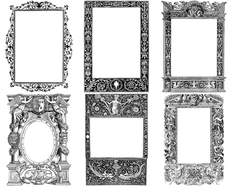 Illuminated Manuscript Border Medieval Decorative Frame - Etsy Illuminated Manuscript Border Medieval Decorative Frame - Etsy