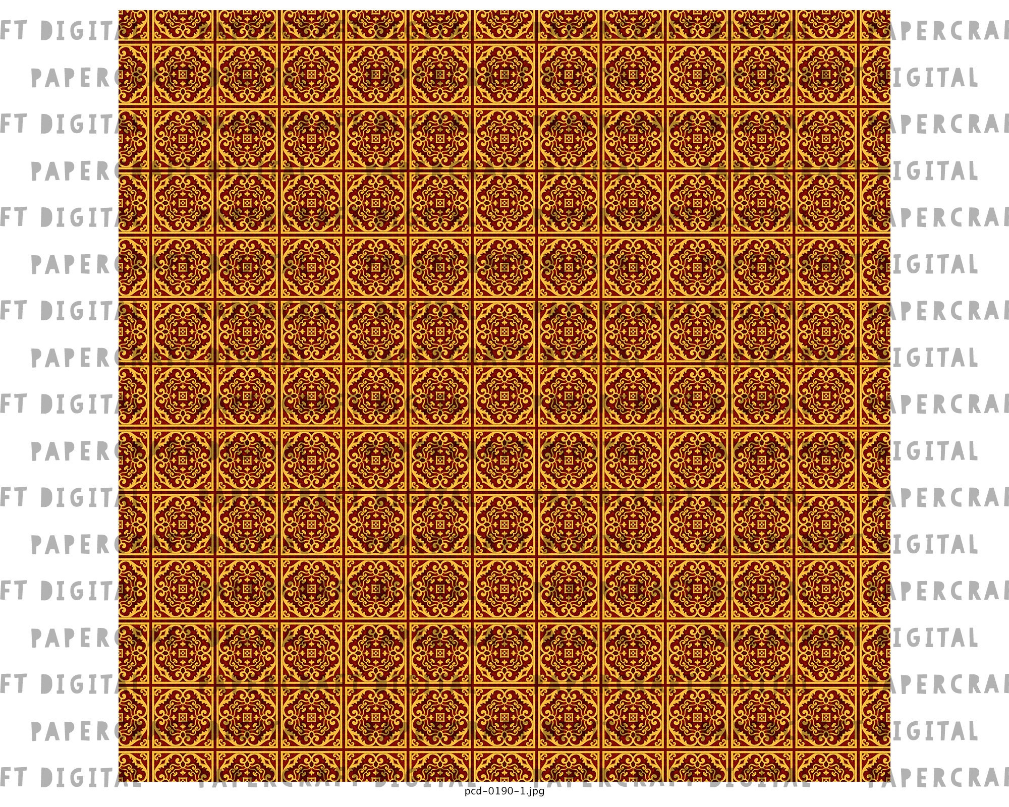 Vintage Scrapbook Printable Paper Old Medieval Pattern Middle Ages ...