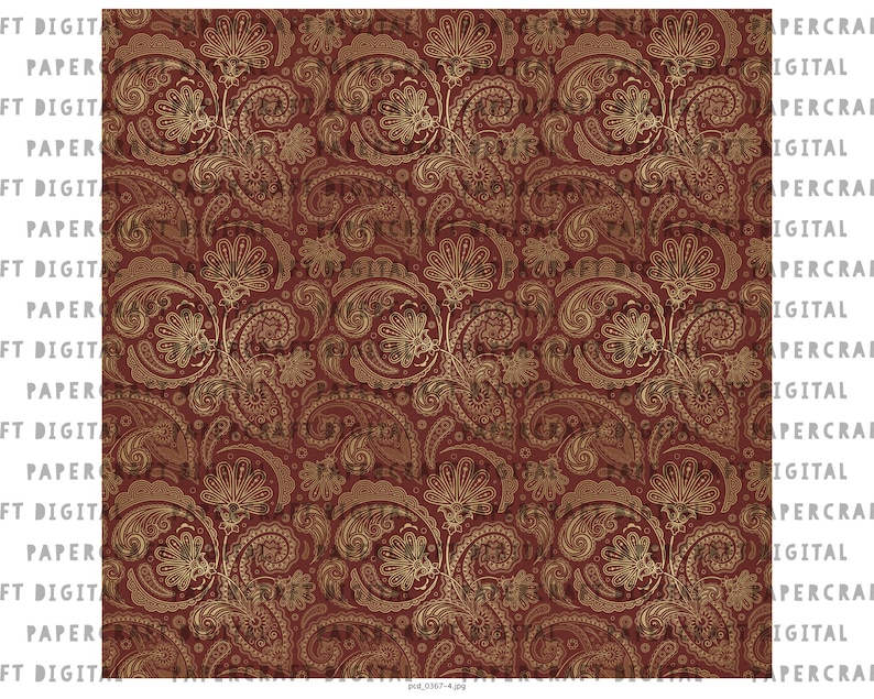 Vintage Paisley Flower Printable Patterns Old Ornamental - Etsy Canada