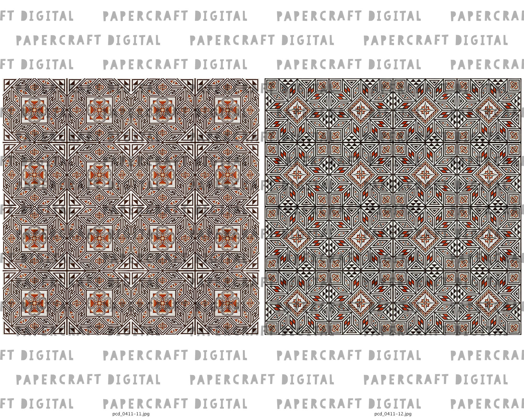 Antique Roman Mosiac Tile Patterns - Etsy