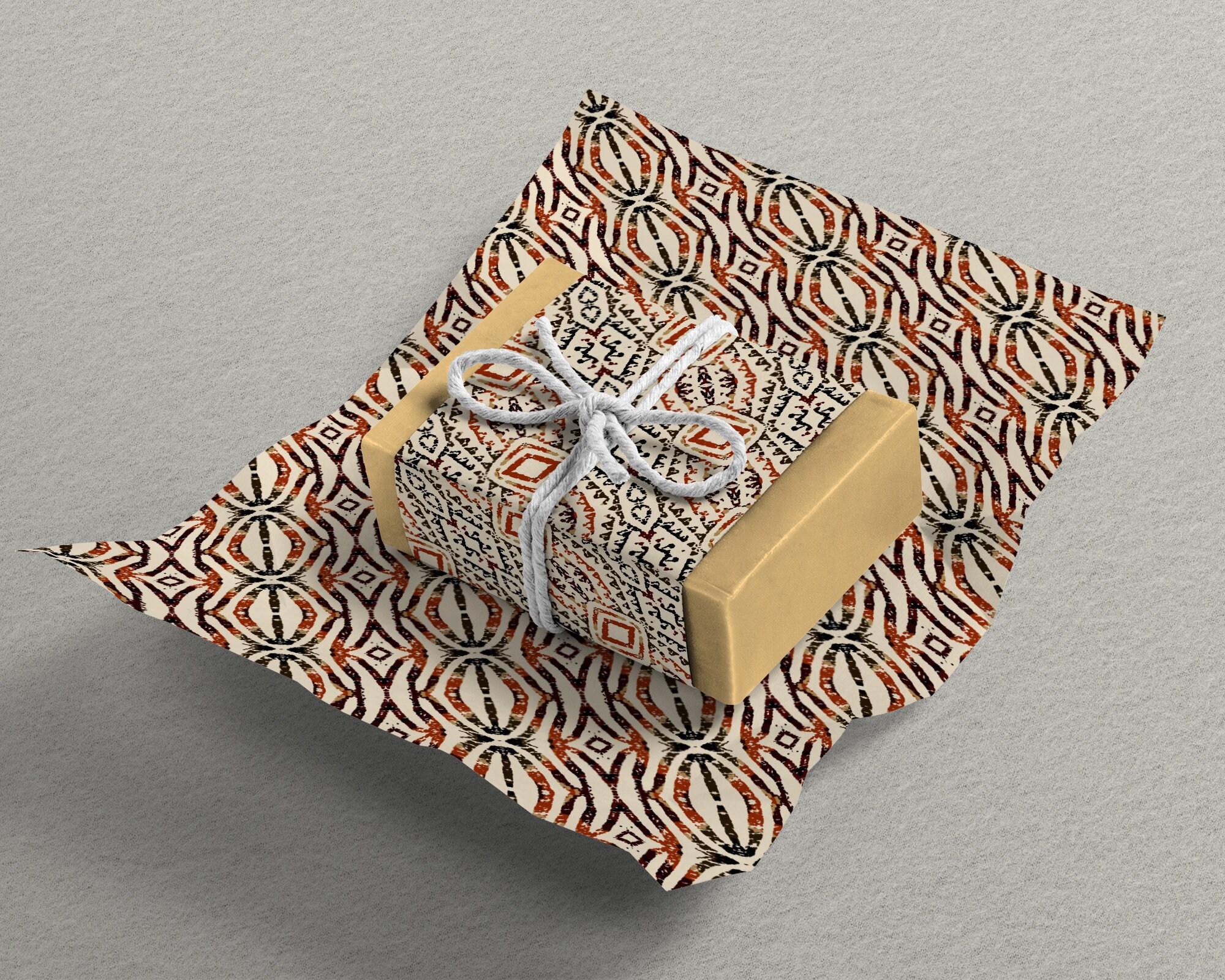 Vintage Scrapbook Printable Paper | Old Tribal Pattern | Decorative ...