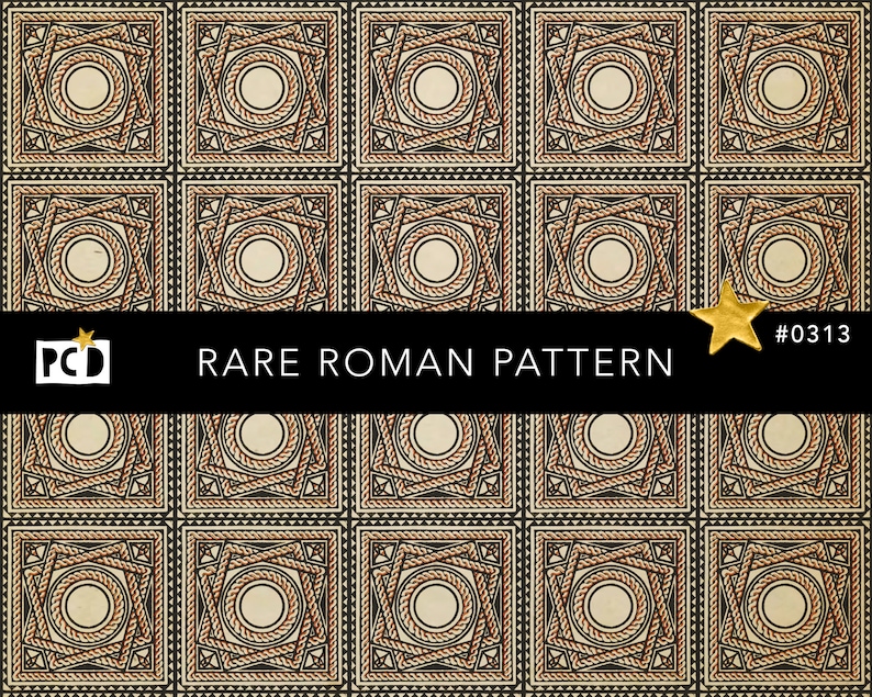 Vintage Scrapbook Printable Paper Old Roman Illustration Seamless ...