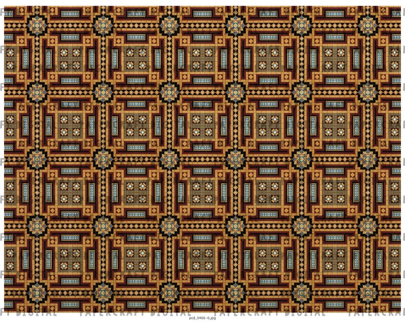 Journaling Printable Paper Old Roman Tiles Pattern Mosaic - Etsy