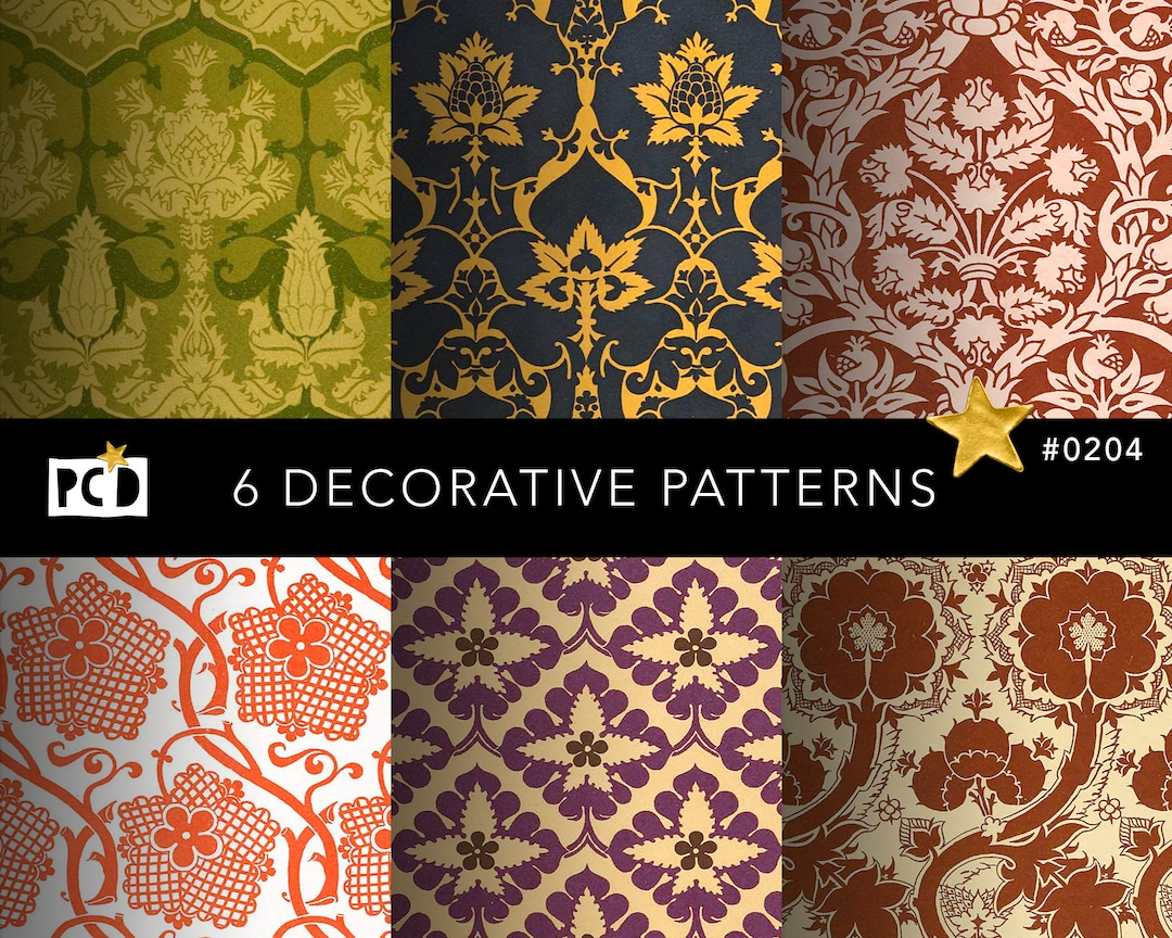 Vintage Scrapbook Printable Paper | Old Italian Pattern | Seamless ...