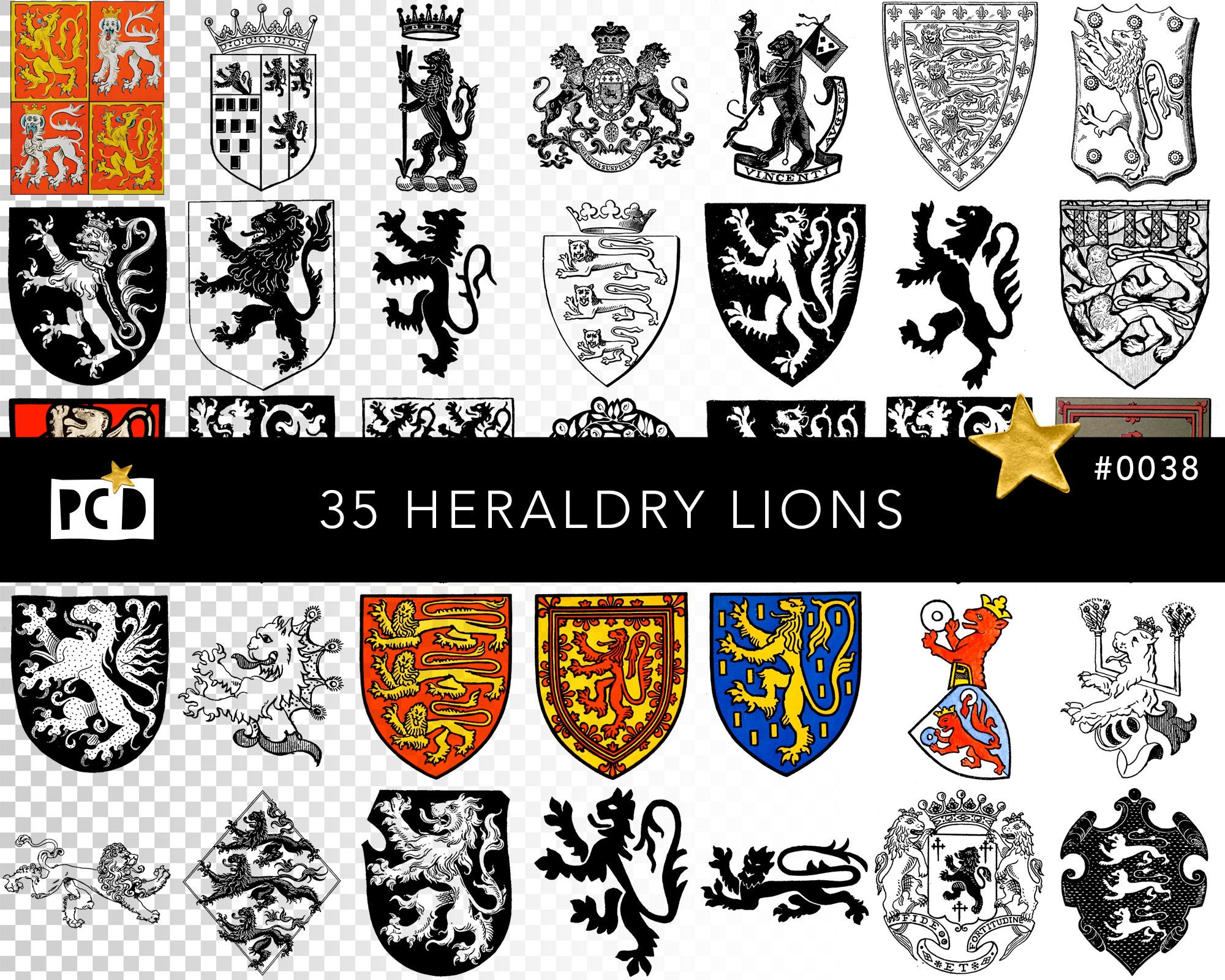 Arthurian Heraldry Clipart