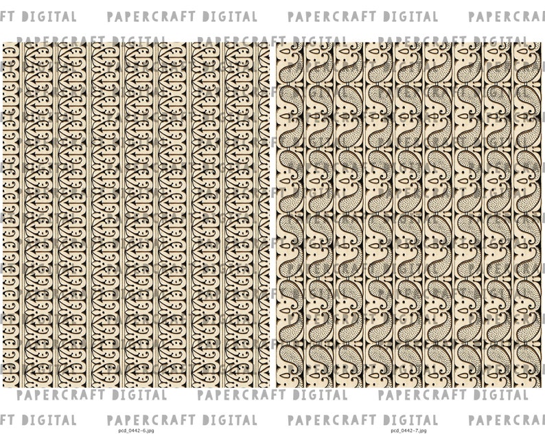 Old Arabian Arabic Patterns Middle Eastern Decorative Printable Papers ...