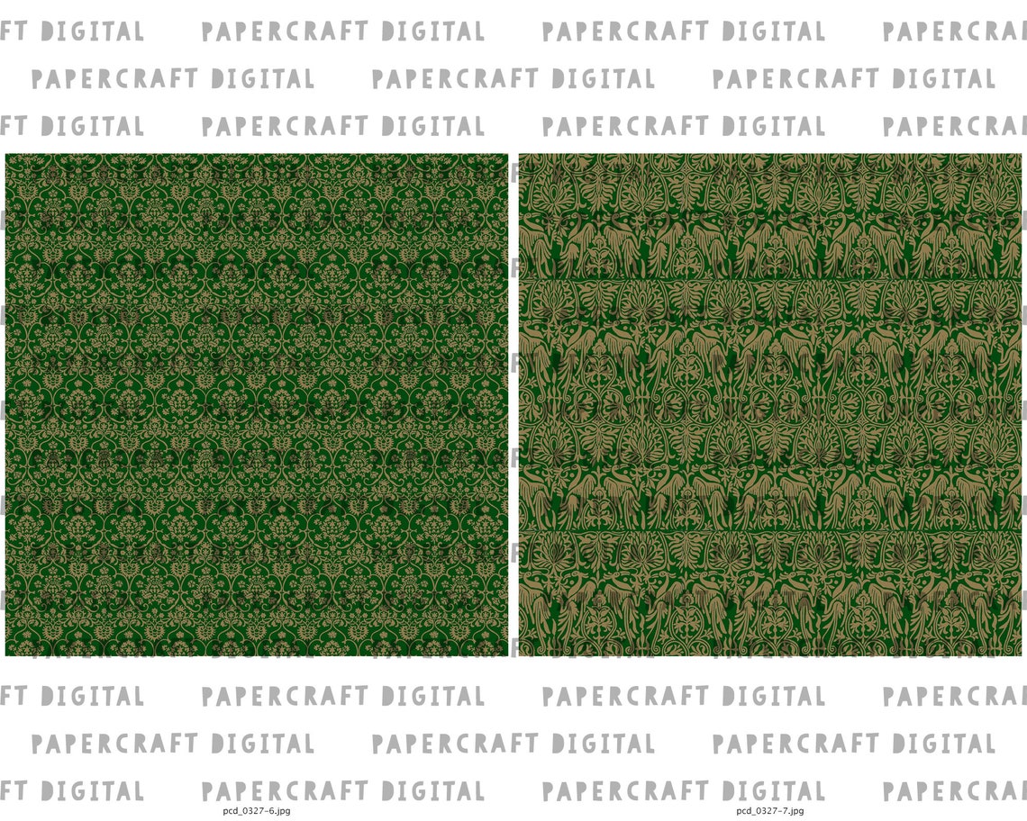 Vintage Scrapbook Printable Paper Old Medieval Patterned - Etsy