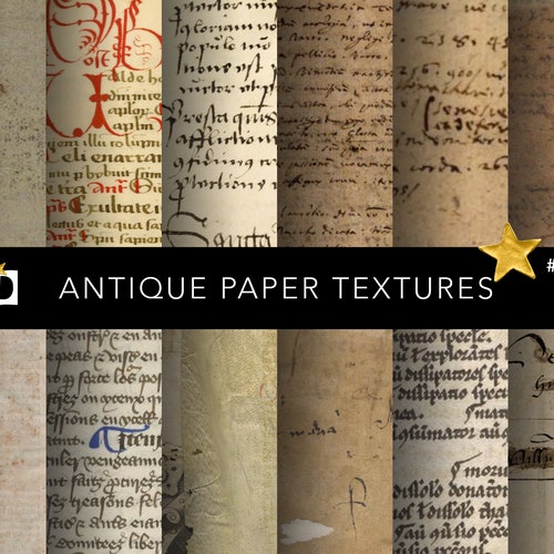 Old Script Writing Texture Vintage Scrapbook Paper - Etsy