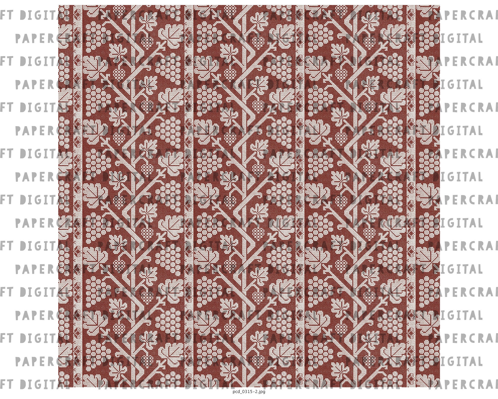 Vintage Scrapbook Printable Paper Old Embroidery Pattern - Etsy