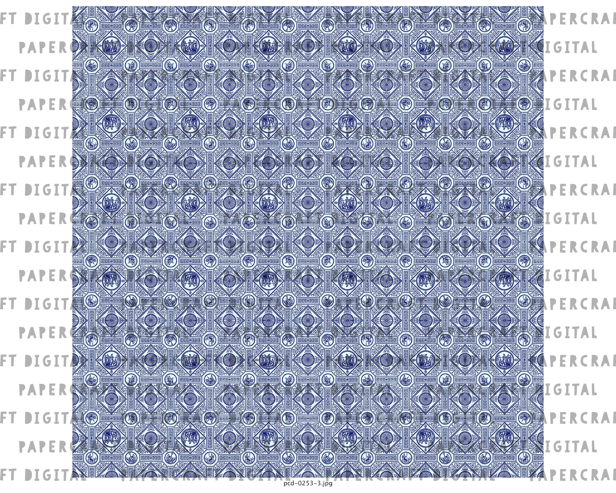 Vintage Scrapbook Printable Paper Old Ornamental Pattern - Etsy