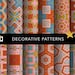 Vintage Bookbinding End Paper Patterns | Old Ornamental Pattern ...