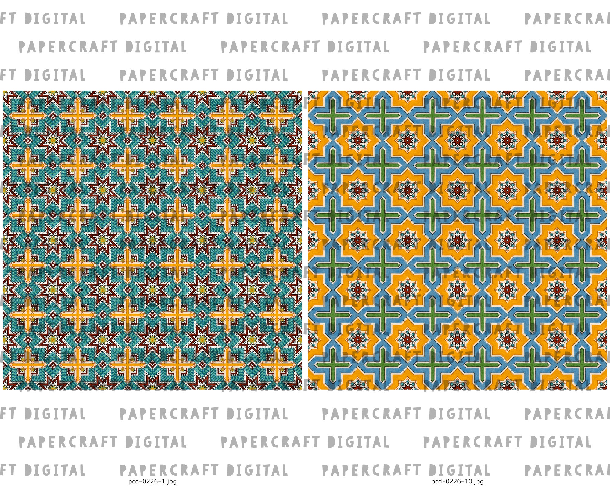 Vintage Scrapbook Printable Paper Old Endpaper Pattern | Etsy