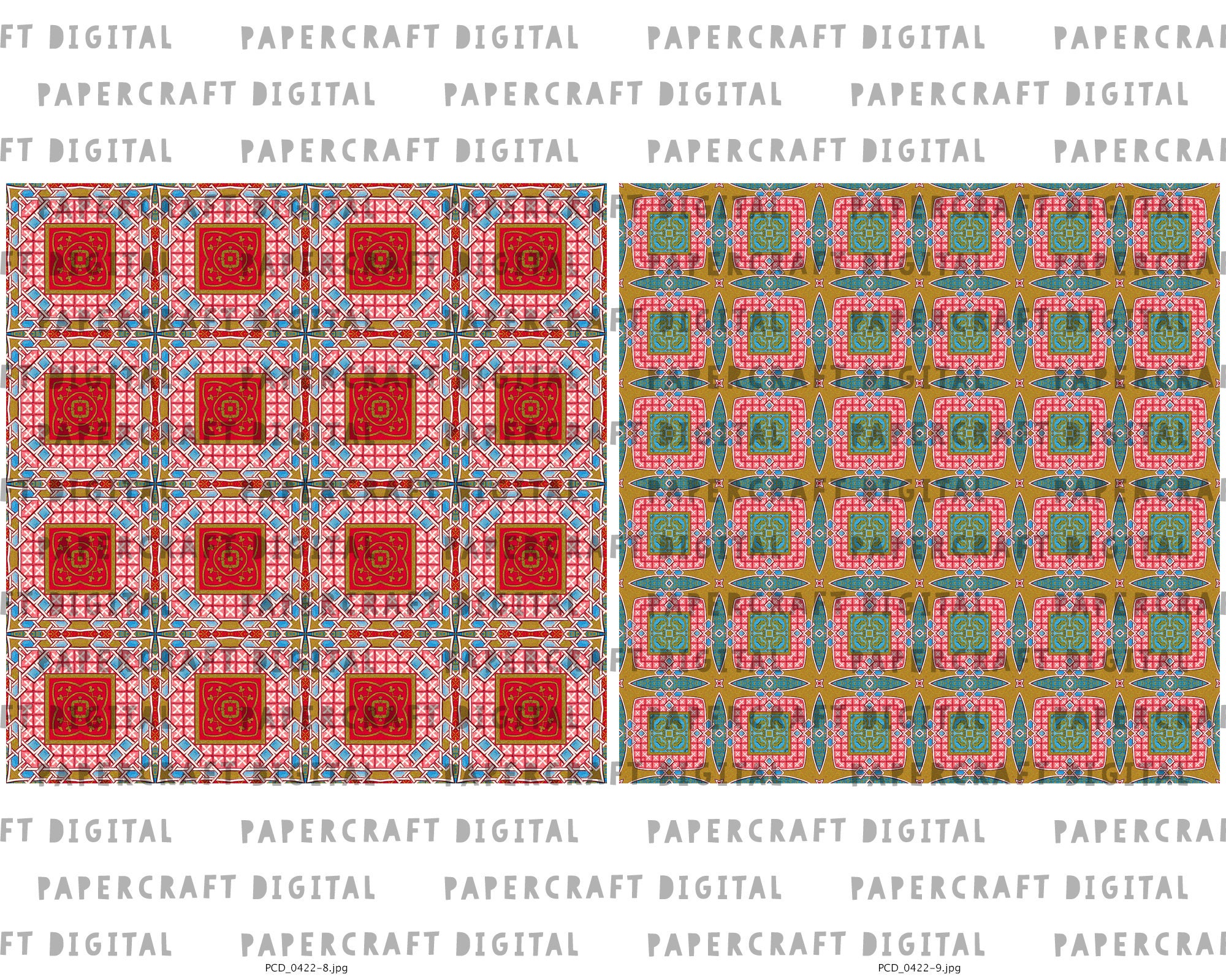 Decorative Ornamental Patterns Printable Craft Papers - Etsy