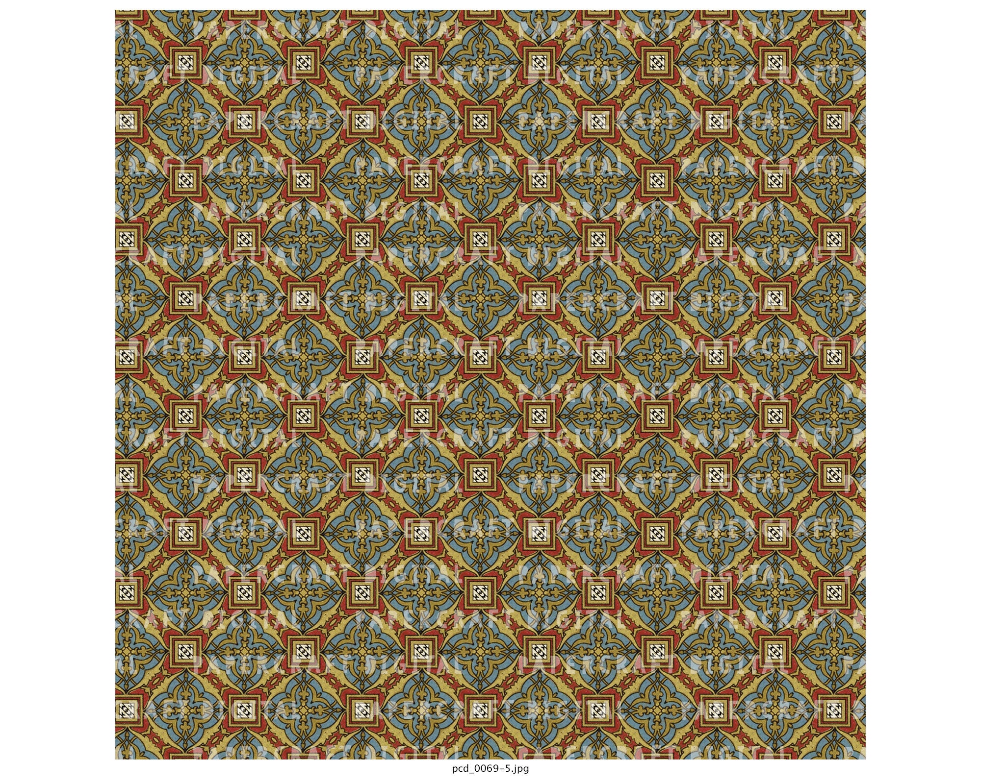 Vintage Scrapbook Printable Paper Old Medieval Patterned - Etsy