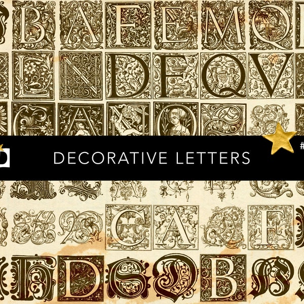 Ornate Letters - Etsy