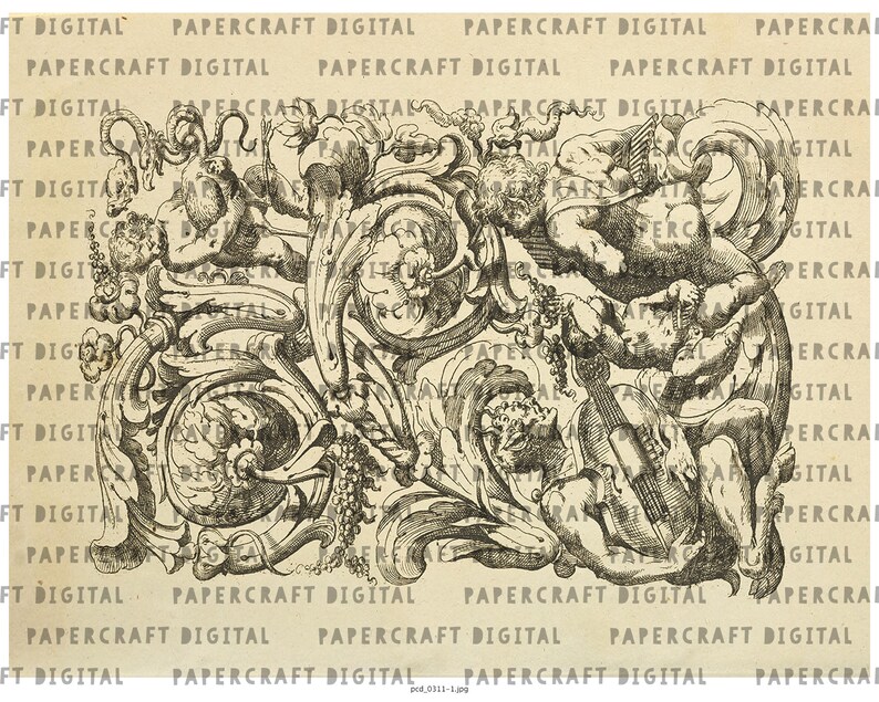 Vintage Scrapbook Printable Paper Old Roman Illustration - Etsy