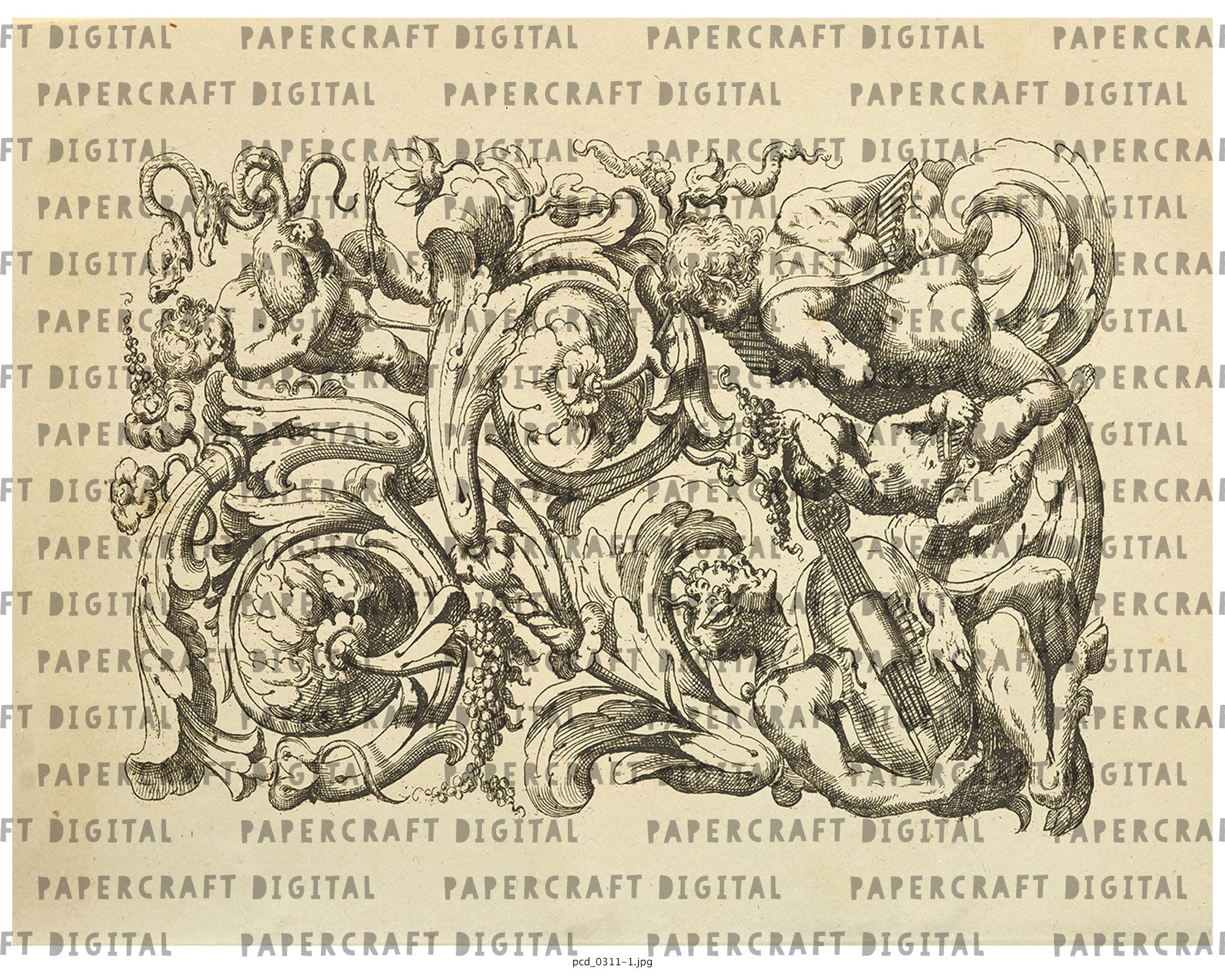 Vintage Scrapbook Printable Paper Old Roman Illustration - Etsy