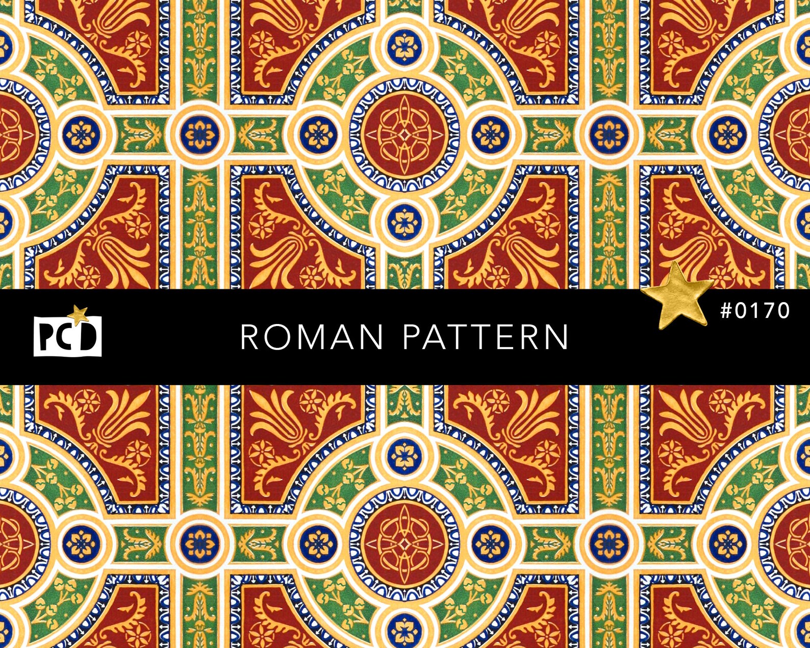 Vintage Scrapbook Printable Paper | Old Medieval Endpaper Pattern ...