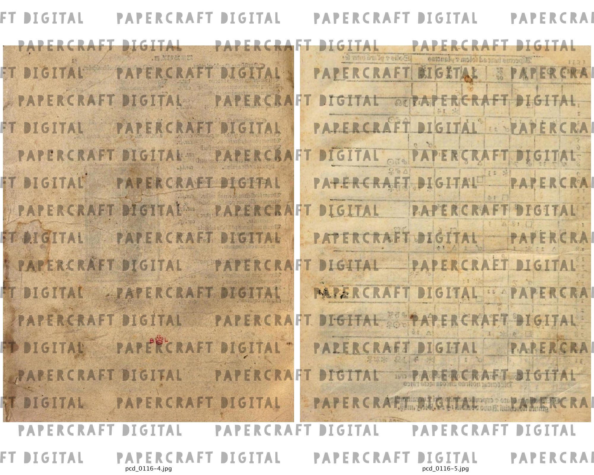 Old Stained Scrapbook Printable Paper Vintage Grunge - Etsy