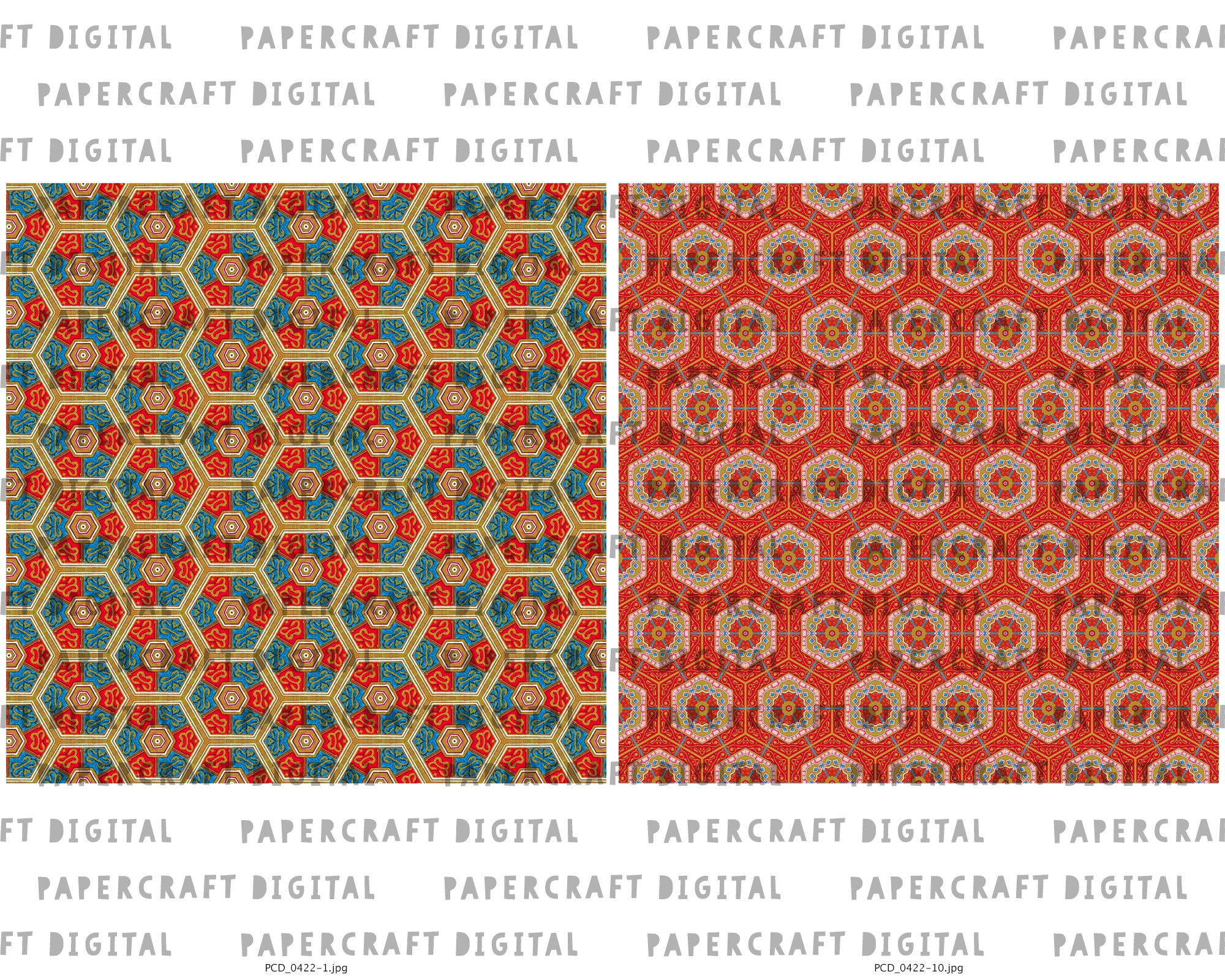 Decorative Ornamental Patterns Printable Craft Papers - Etsy