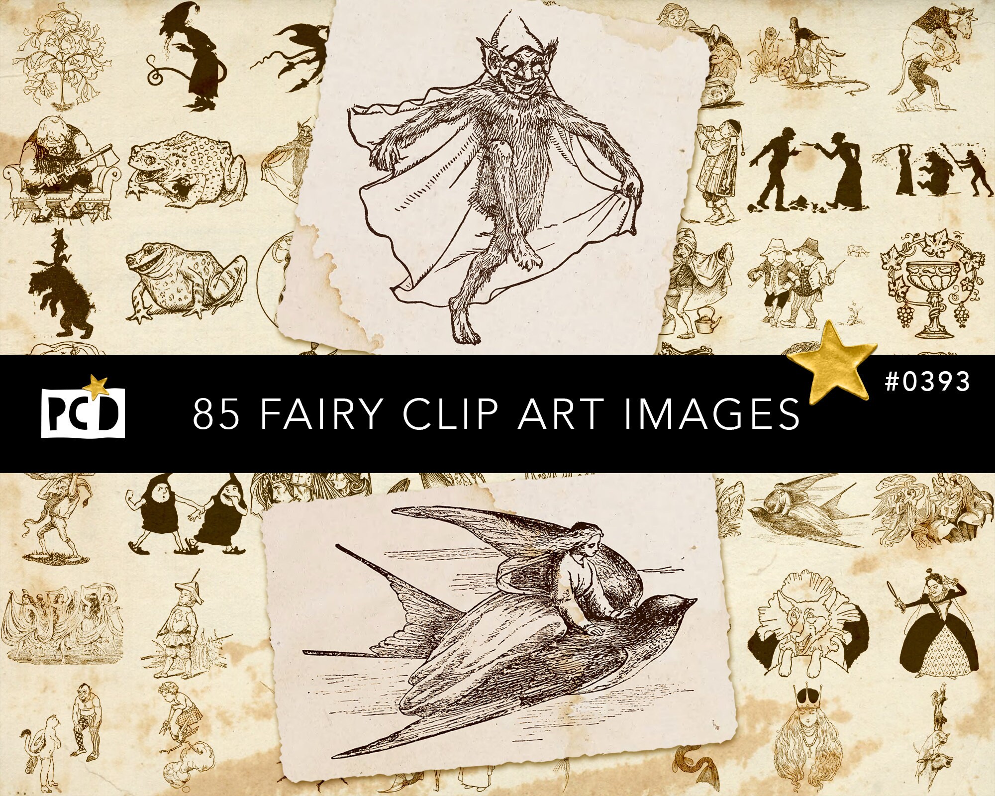 Old Fairy Tale Clip Art Set | Transparent PNG Pack - Etsy