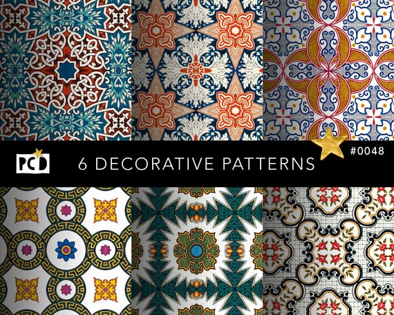 Paper Old Medieval Endpaper Pattern Digital Pack Vintage Scrapbook ...