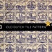 Vintage Scrapbook Printable Paper Old Dutch Tiles Pattern Seamless ...